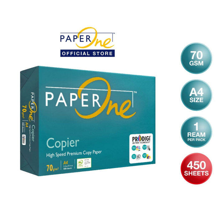 PaperOne A4 Copier Paper 70gsm 450 Sheets | Lazada