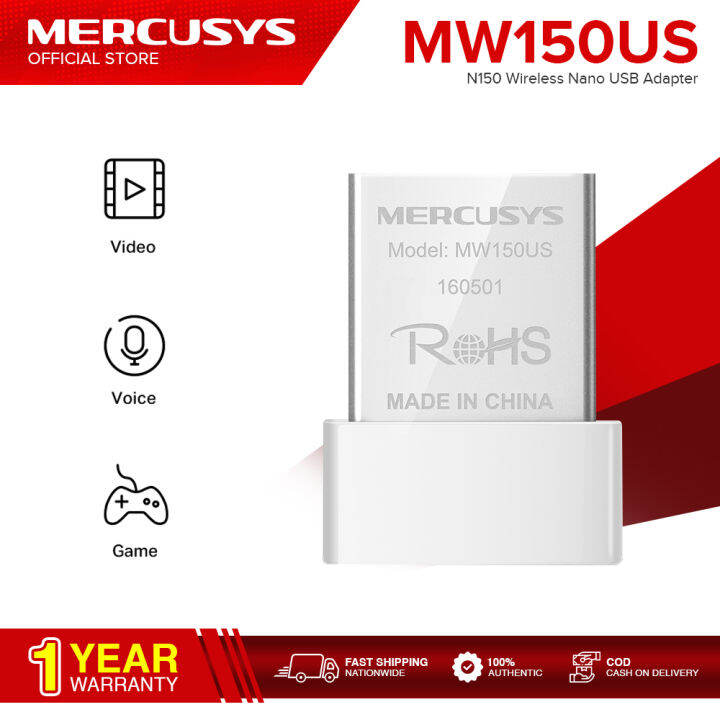 Mercusys N150 Wireless Nano Wifi USB Adapter MW150US Model Miniature ...