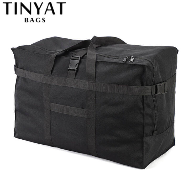 TINYAT กระเป๋าเดินทางทรงกระบอกใหญ่พิเศษ96L กระเป๋าเดินทางน้ำหนักเบา ...