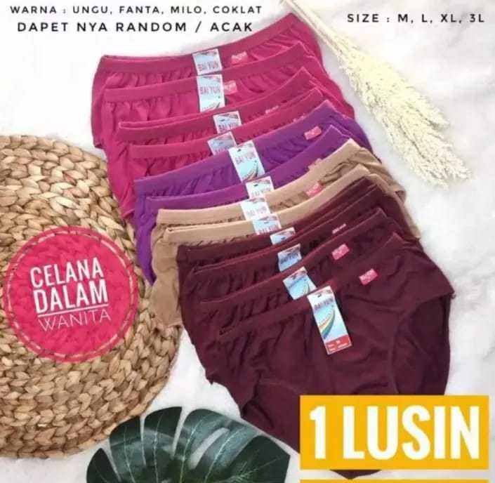 12 Pcs Celana Dalam Wanita Dewasa Tebal Jumbo Model Sorex Lusinan Murah Grosir | Lazada Indonesia