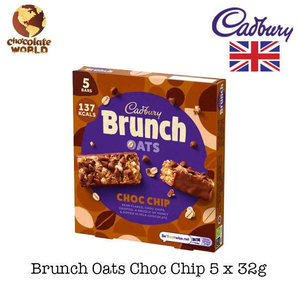 Cadbury Choc Chip Brunch Oats (5 x 32g) 160g | Lazada