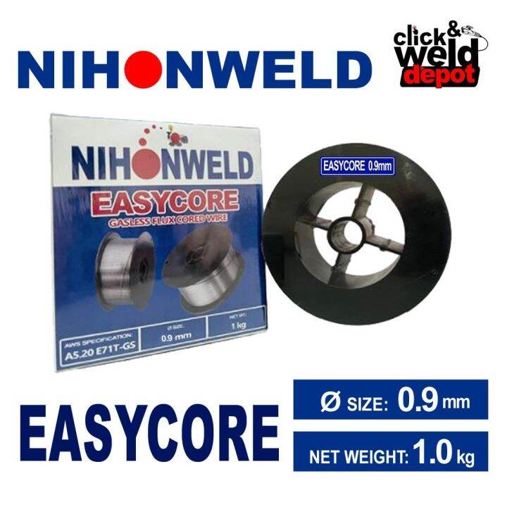 NIHONWELD EASYCORE (GASLESS FLUX CORED WIRE) - 0.9MM (X 1Kg) | Lazada PH