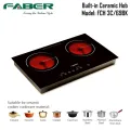 Faber Italia FCH3C Built-in Double Electric Ceramic Cooker Hob FCH 3C ...