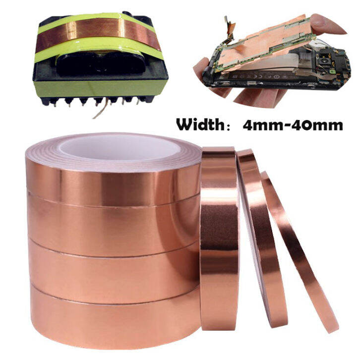 10M 20M Copper Foil Tape Single Side Conductive Shielding Tape Snail ...