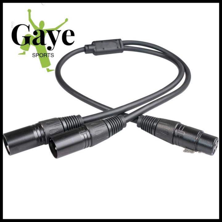 GS 50cm Speaker 3Pin Mixer Foil Braided Shielded Y-Splitter XLR ...