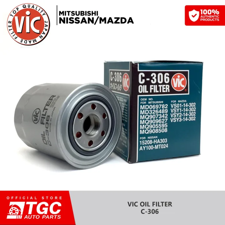 Vic Oil Filter for Mitsubishi L-200/300 all DSL, Adventure DSL, Strada ...