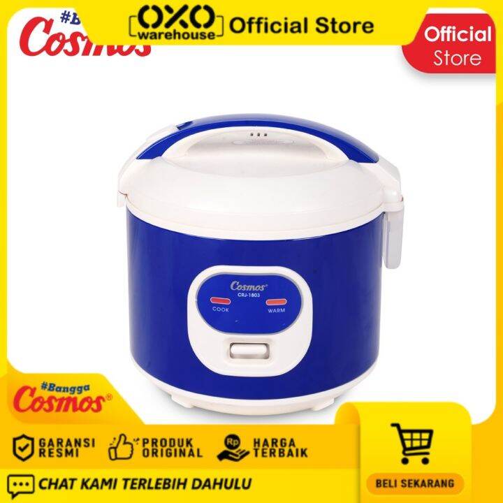 Cosmos Rice Cooker Mini 1,2 L Anti Lengket CRJ-1803 Tongolan Plus Non ...