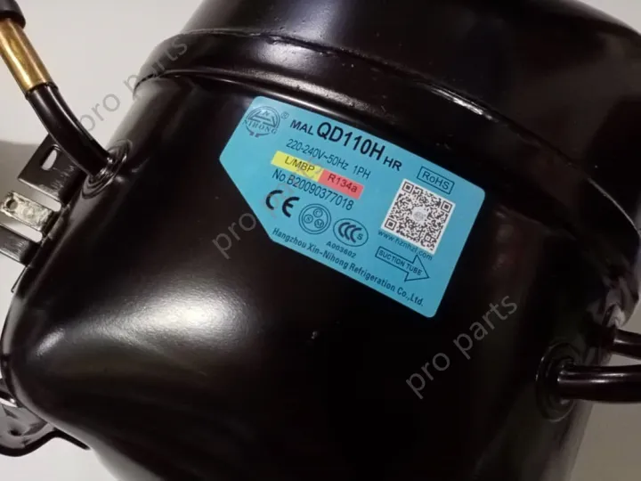 Pro. REFRIGERATOR FRIDGE COMPRESSOR MOTOR R134A (1/6HP , 1/4HP) Freezer ...