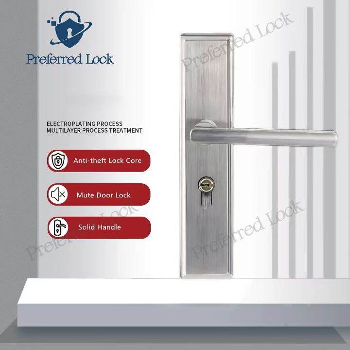 5 Year Warranty Stainless Steel Main door Lock Silent Door Handle with ...