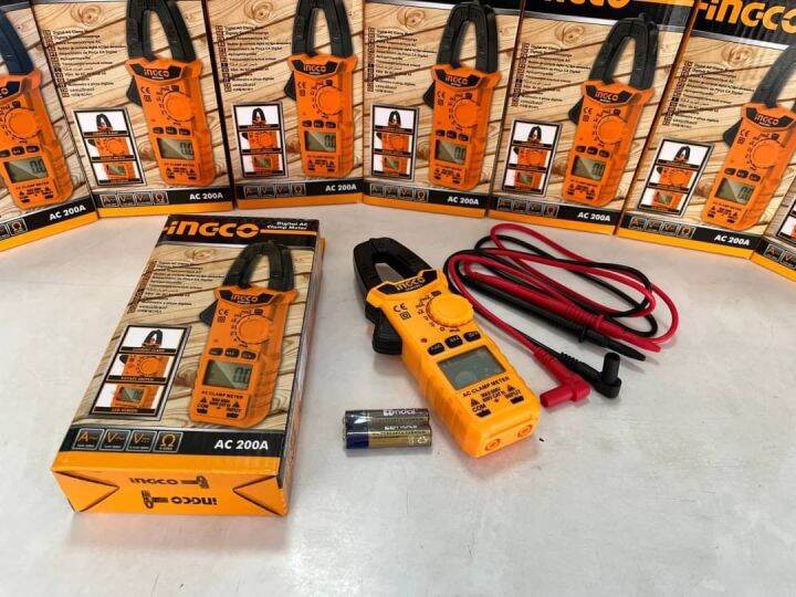 ดิจิตอลแคลมป์มิเตอร์/วัดกระแส ยี่ห้อINGCO DCM2001 รุ่น AC200A AC ...