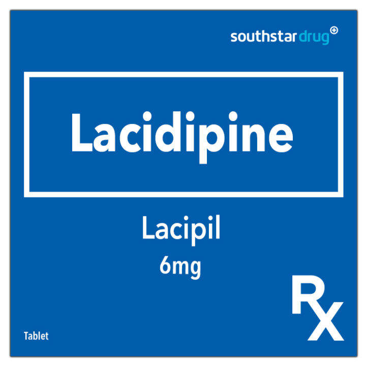 Rx: Lacipil 6mg Tablet | Lazada PH