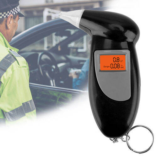 1PC Alco hol Tester Digital Alco hol Detector Breathalyzer Police ...