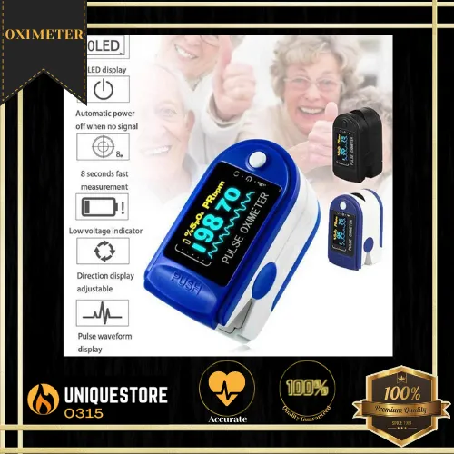 Blood Oxygen Finger Pulse Oximeter Digital Fingertip Finger Pulse ...