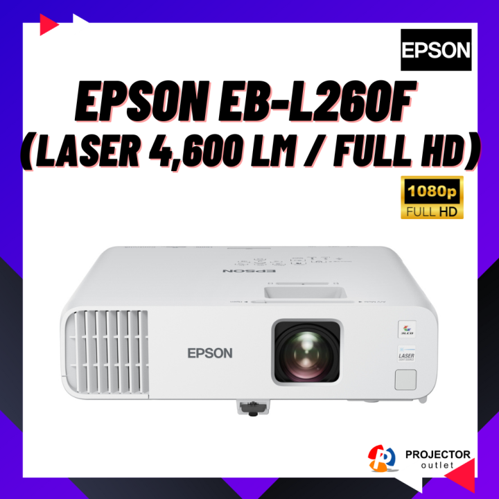 โปรเจคเตอร์ EPSON EB-L260F (Laser 4,600 lm / Full HD) | Lazada.co.th