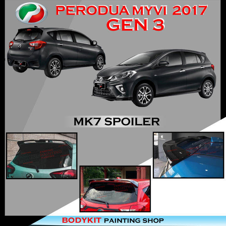 PERODUA MYVI GEN3 2018-2022 MK7 STYLE REAR TRUNK SPOILER DUCKTAIL ...