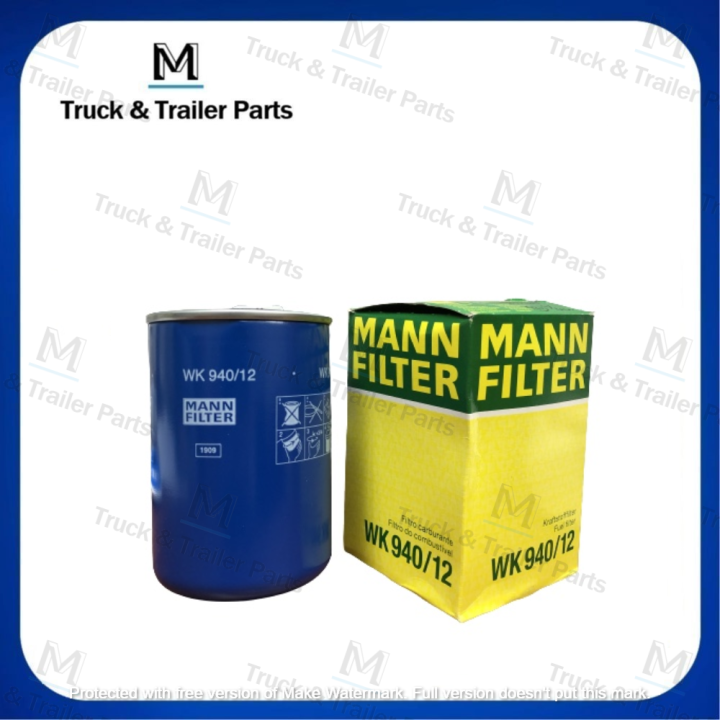 VOLVO TRUCK LORRY/LORRI FUEL FILTER WK940/12 MANN FILTER (100% ORIGINAL ...