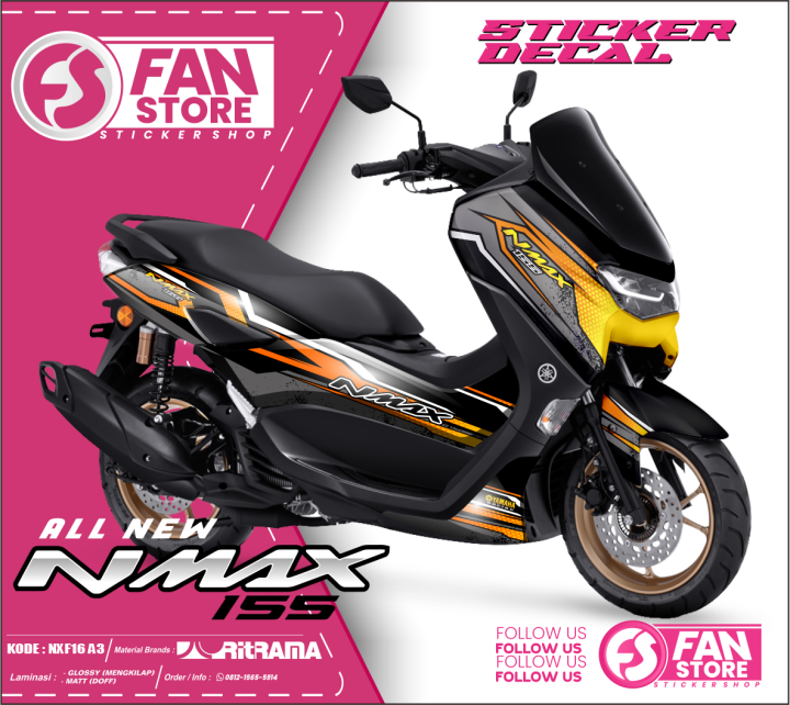 Decal NMAX New 2020 Sticker Dekal Nmax Facelift - Decal Full Body NMAX ...