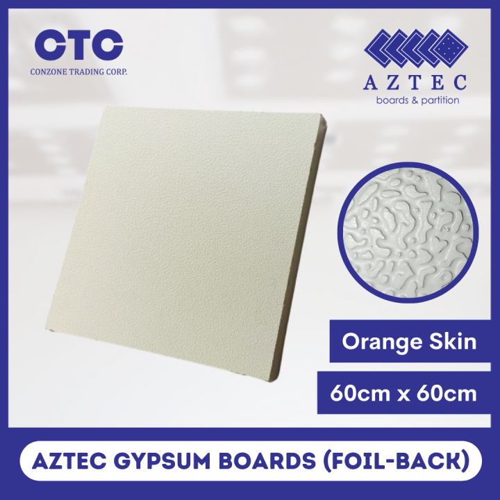 Aztec Gypsum Board - 10cm x 10cm (Orange Skin) - Ceiling Board (SAMPLE ...