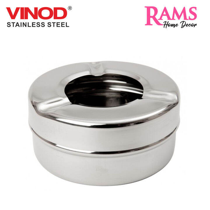 Vinod Stainless Steel Small Dabbi Ashtray / Cigarette Bin / Ash and ...