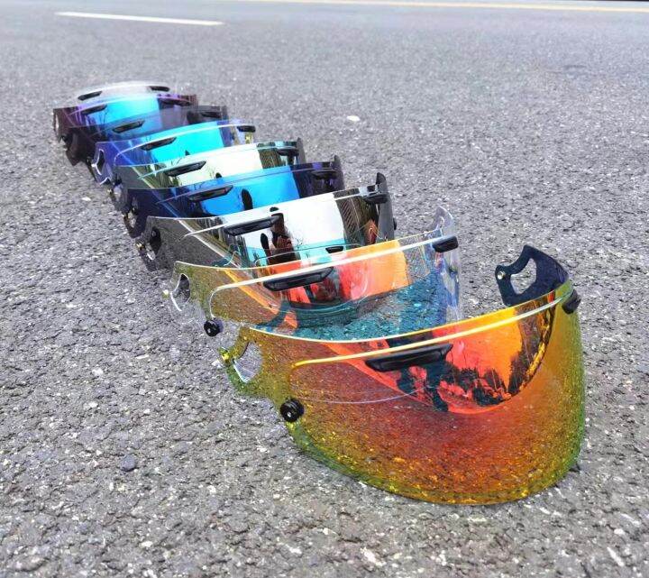 Motorcycle Helmet Visor Lens Full Face Shield Lens Case For Arai RX7X ...