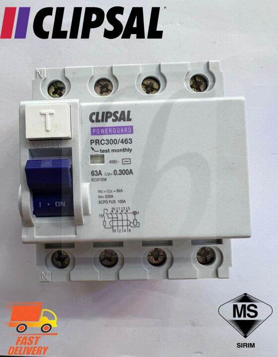 CLIPSAL 63A 4P 300mA ELCB RCCB | Lazada