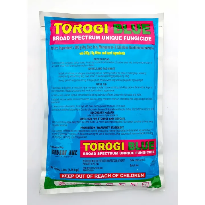 Torogi Blue Unique Broad Spectrum Fungicide 1.36kilos | Lazada PH