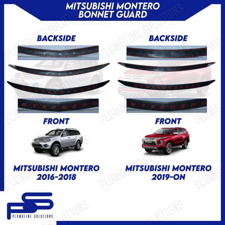 BONNET GUARD MITSUBISHI MONTERO Sport GLS / GT / GLX 2016 2017 2018 / ...