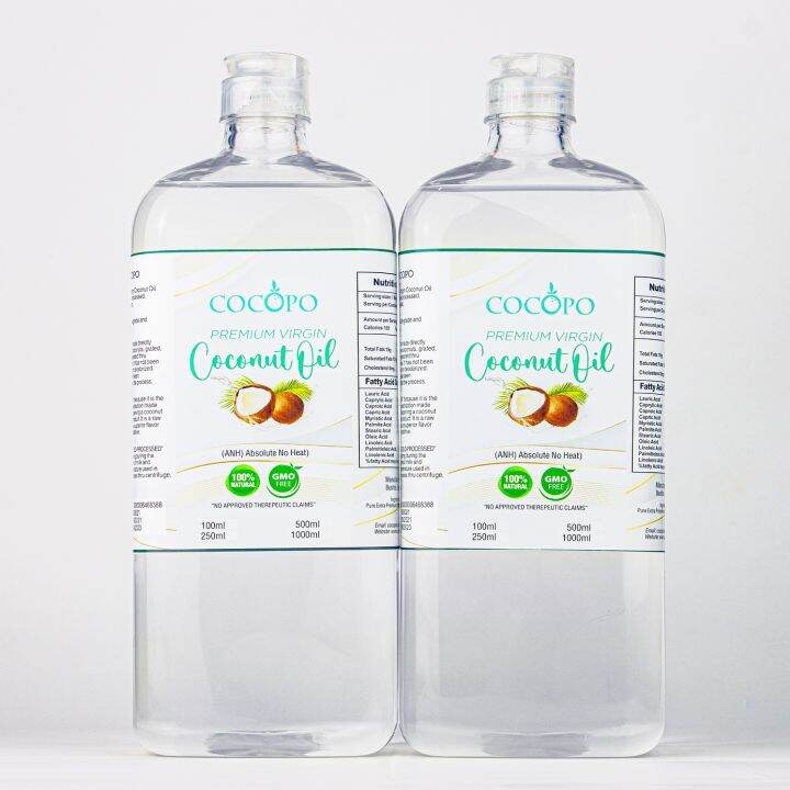 Premium Virgin Coconut Oil by Cocopo (2 Liters of gift packaging) VCO ...