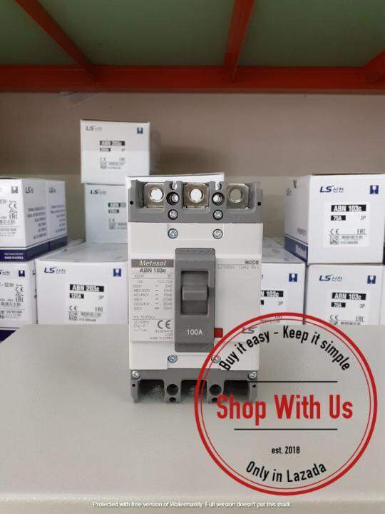 LS Automat MCCB ABN103c 100A - Át Khối MCCB LS ABN103c - Át 3 Pha 100A ...