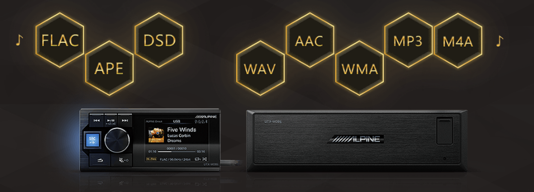 ALPINE UTX-M08S [ADD-IN DSP AUDIO PLAYER] เครื่องเล่นเสียงเพลง DSP ...
