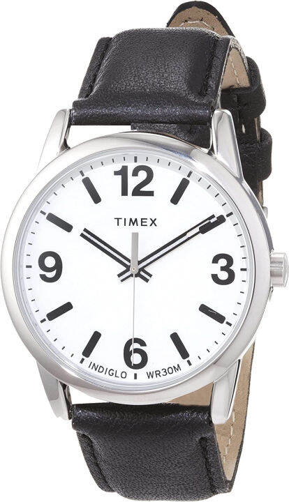 Timex Easy Reader 38mm Mens Leather Strap Watch Timex Easy Reader 38mm ...