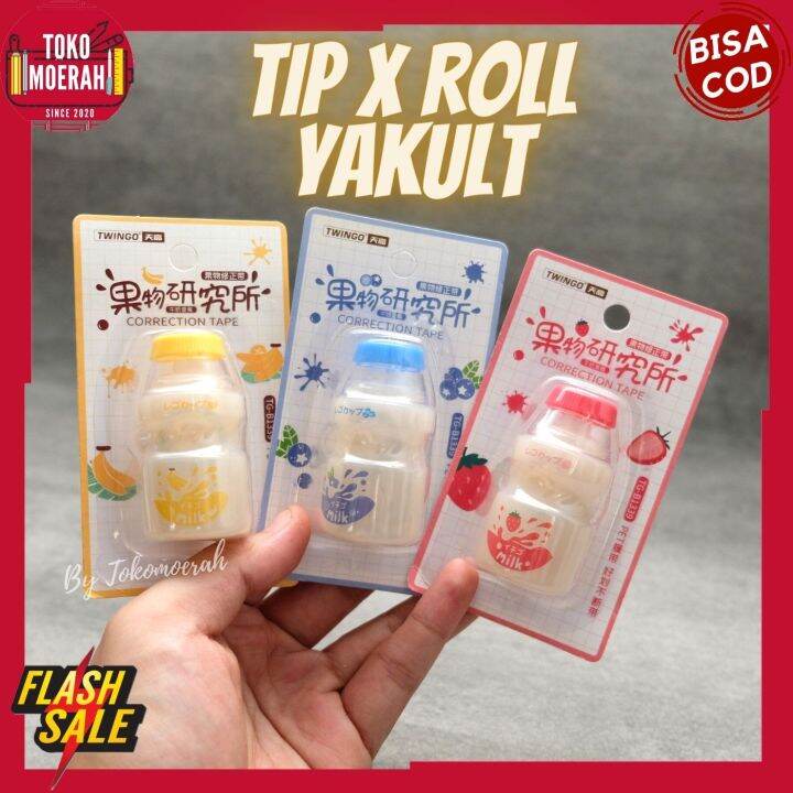 TIP X YAKULT CORRECTION TAPE YAKULT LUCU UNIK MURAH TIP EX LUCU UNIK ...
