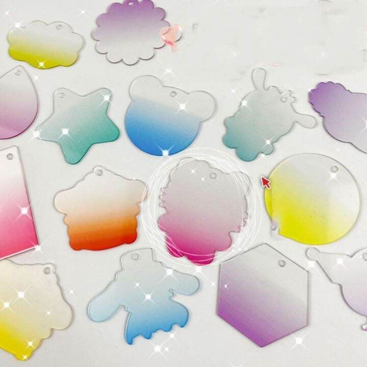 RBI9RXEL Goo Card DIY Goo Plate Transparent Acrylic Keychain Goo Card ...