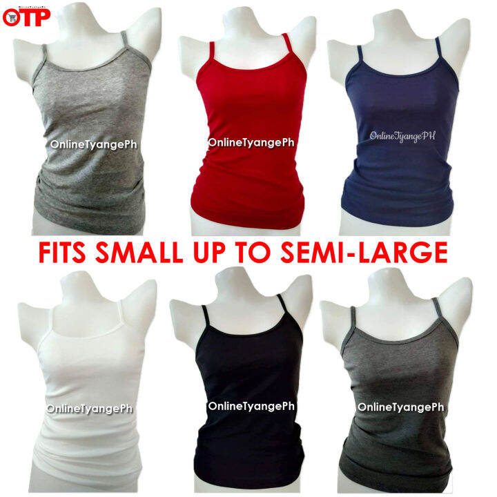 DMAfashion Sando FREESIZE spaghetti strap Tank tops Stretchable 1pc ...