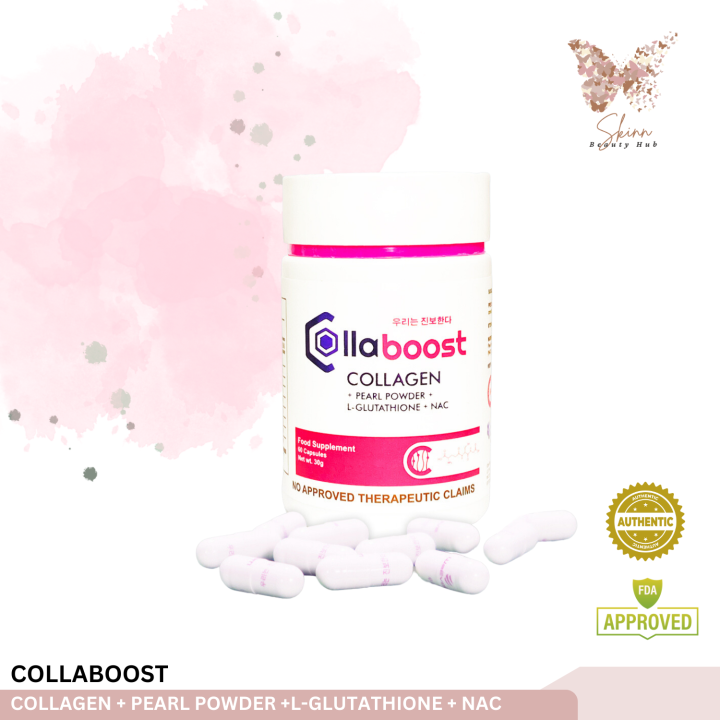Collaboost Collagen + Glutathione + Pearl Powder -N-acetylcysteine - Unleash Radiant Skin ...