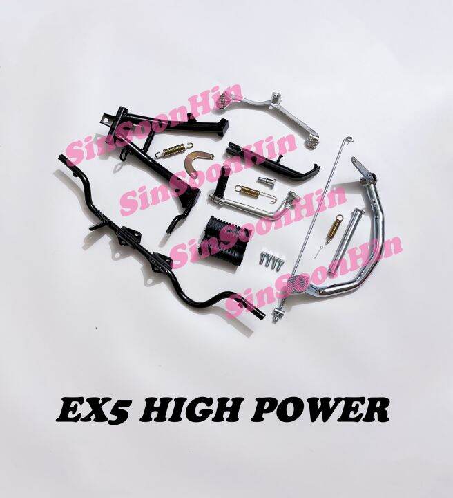 Honda EX5 High Power or EX5 Dream Foot Rest Bar + Side Stand + Brake ...