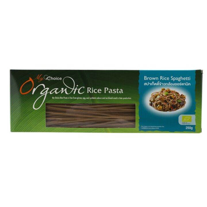ฟินเวอร์🔹 My Choice Organic Rice Pasta สปาเก็ตตี้ข้าวกล้องออร์แกนิค มาย ...