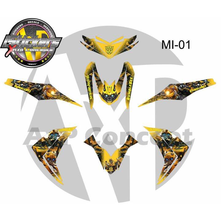 Yamaha Mio i 125 Decal Kit Bumblebee Design MI-01 | Lazada PH