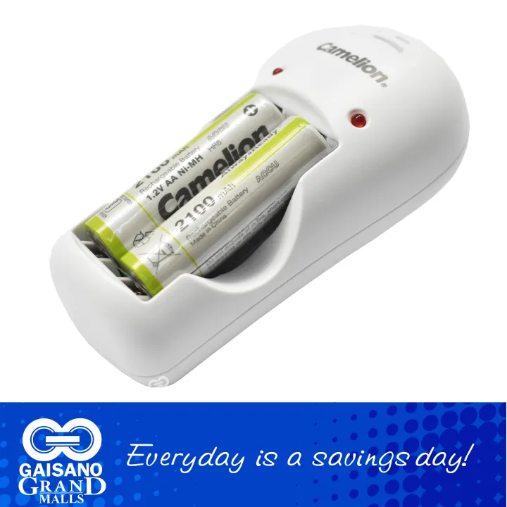 CAMELION Battery Charger, 2100mAh Rechargeable Battery & Wall Charger ...