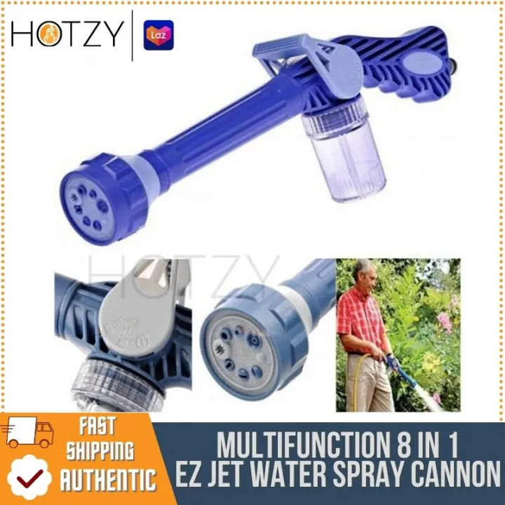 Water Canon 8 in 1 Ez Jet Multi-Function Spray Gun 8 in 1 Nozzle Multi ...