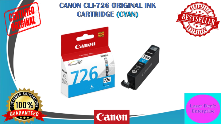 CANON CLI-726 ORIGINAL INK CARTRIDGE (CYAN) | Lazada PH