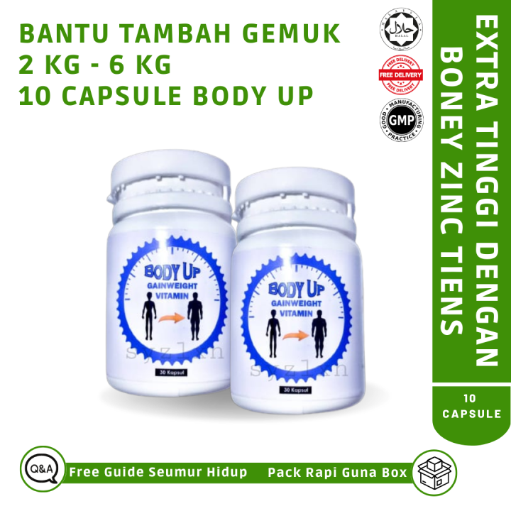 BODY UP Vitamin super gemuk Ubat gemuk weight gain Ubat gemuk badan ...