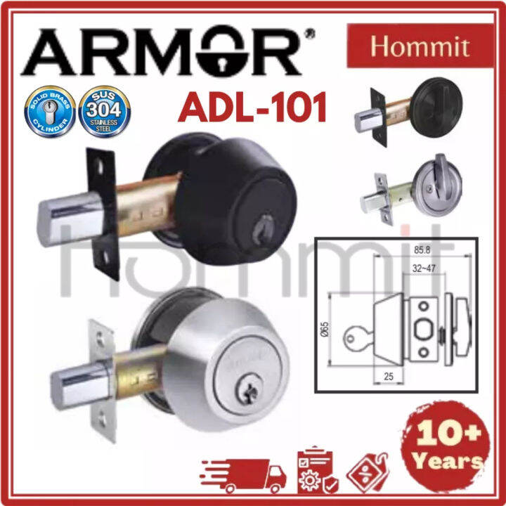 Armor ADL-101 SUS304 Thumbturn Key Deadbolt Lock Door Lock Set Key Lock ...