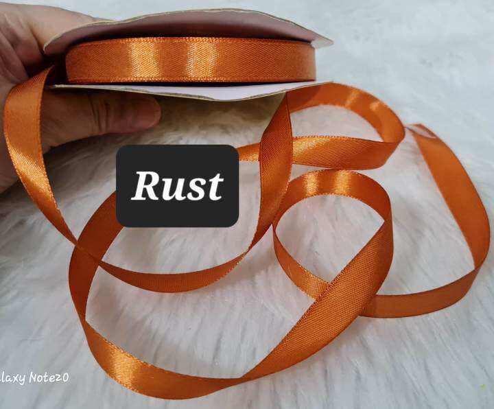 RUST Satin Ribbons Double Edge | Lazada PH