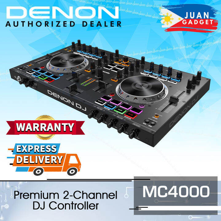 Denon DJ MC4000 Premium 2-Channel DJ Controller with Serato DJ Lite 24 ...