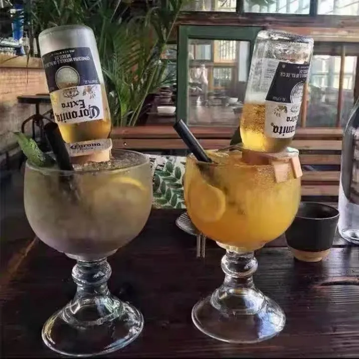 Can wholesale Cocktail clasp cup net red creative glass with reverse ...