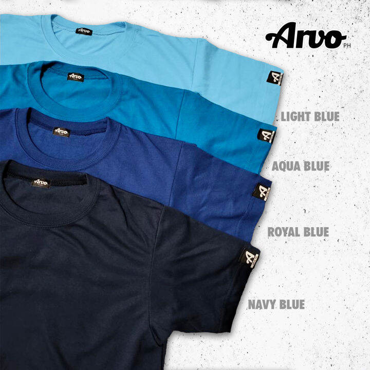 ARVO PH - Blue Series Plain Tee Shirts | Lazada PH