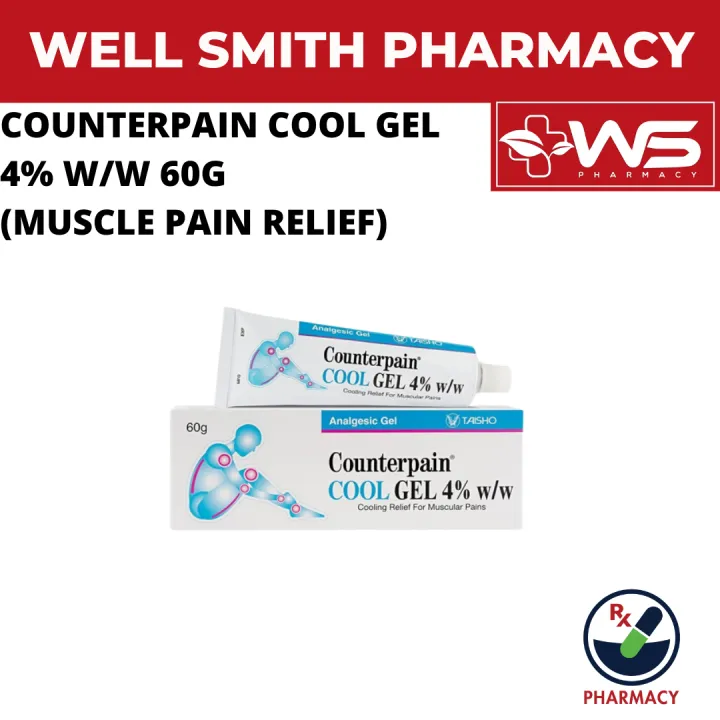 COUNTERPAIN COOL GEL 4% W/W 60G (MUSCLE AND JOINT PAIN RELIEF ...