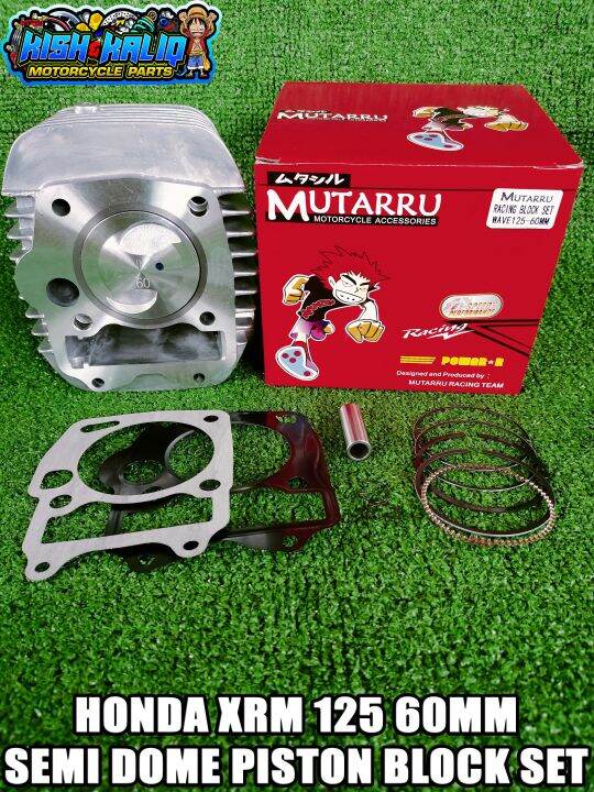MUTARRU HONDA XRM 125 60MM SEMI DOME PISTON CYLINDER BLOCK SET | Lazada PH