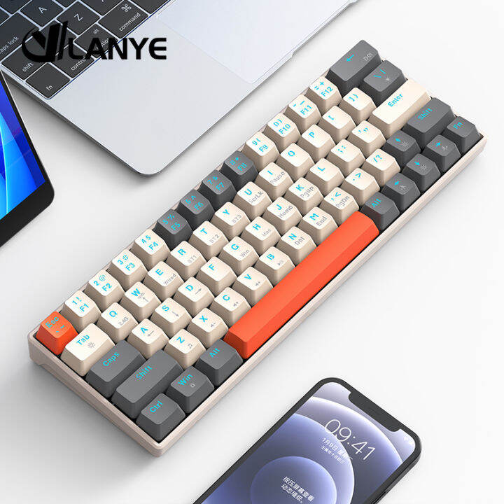 LANYE T-wolf T30 Wireless Mechanical Keyboard 3-in-1 Mode RGB Light ...